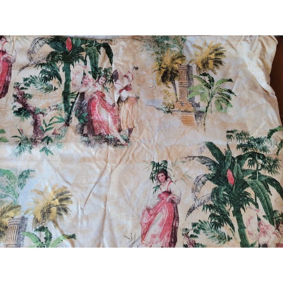 Other | Vintage Victoian Palm Tree Thick Upholstery Curtain Fabric ...